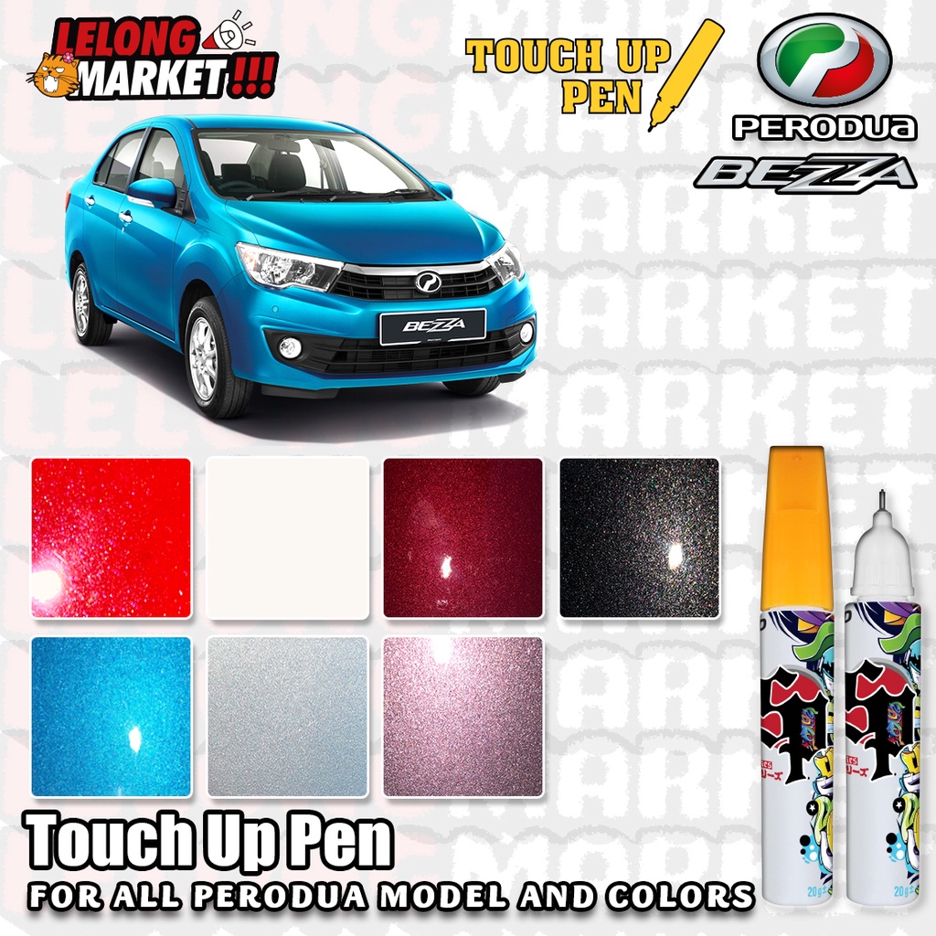 Touch Up Pen [ PERODUA BEZZA ] Car Kereta Paint Repair Restored Paint ...