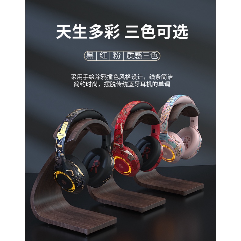 A2 Gaming Headset Wireless Headphone LED Bluetooth 5.0 Foldable Stereo ...