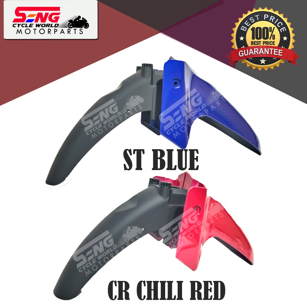 MODENAS CT100 / CT110 FRONT FENDER-CR CHILI RED / ST BLUE | Shopee Malaysia