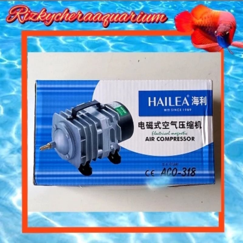 Air Compressor aquarium HAILEA ACO-318/ACO 003 45W Out Put 60L/Min | Shopee Malaysia