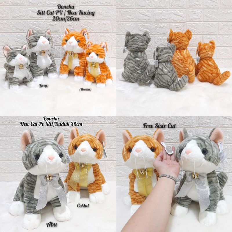 New Cat Pv Cat Sitt Doll Similar To The Original Soft Fur Brand Seulgi Original | Shopee Malaysia