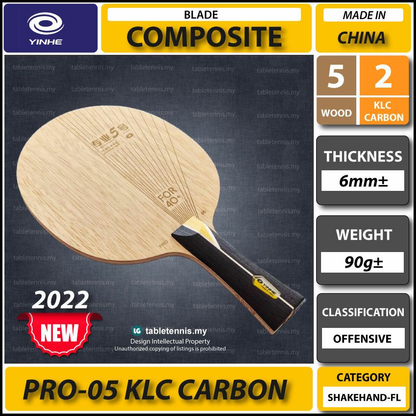 Yinhe Blade Pro-05 KLC Table Tennis Composite Carbon Blade Pro 05 Bat ...