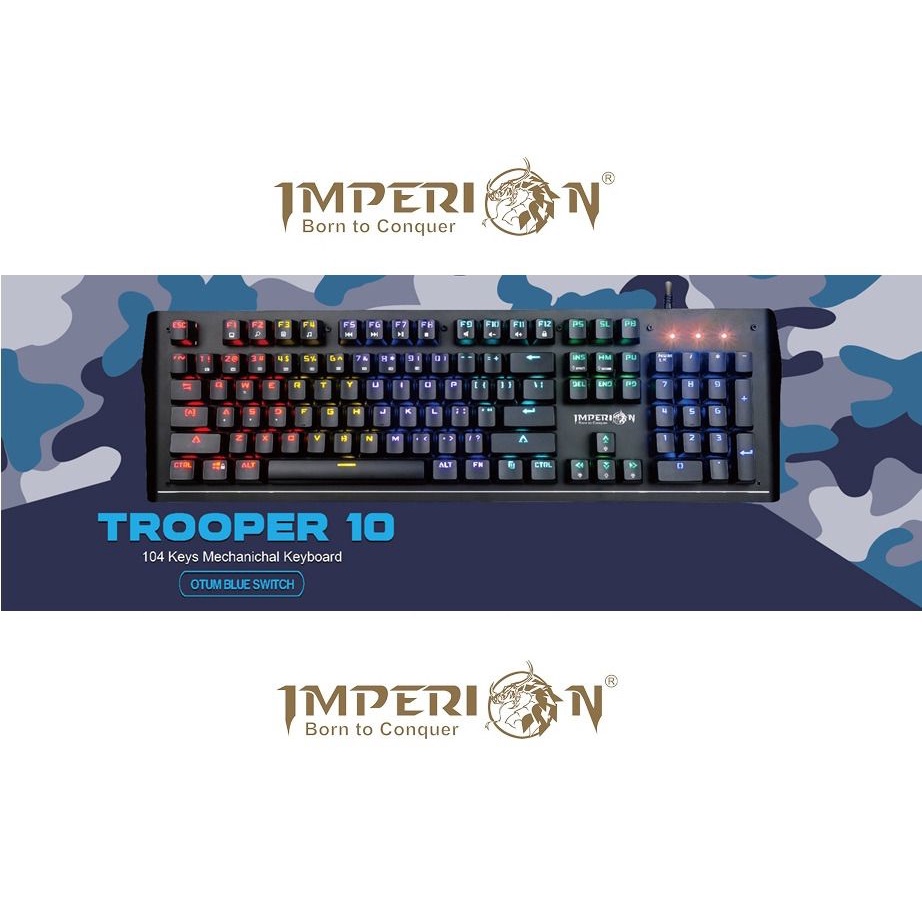 Imperion Trooper 10 RGB 104 Keys Mechanical Keyboard | Shopee Malaysia