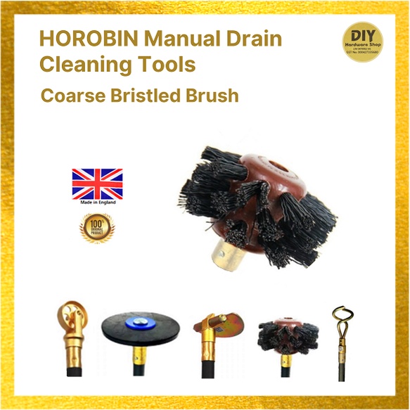 HOROBIN Manual Drain Cleaning Tools Alat Pembersihan Berus Bristel ...
