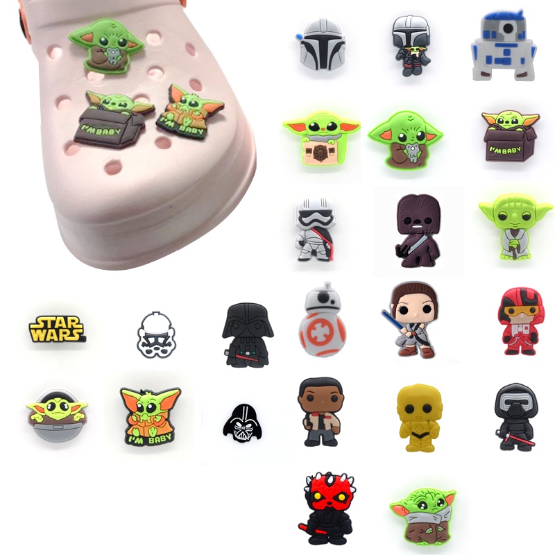 Ready Stock For Croc Jibbit Pins Colorfully Star Wars DIY Shoes Charm ...
