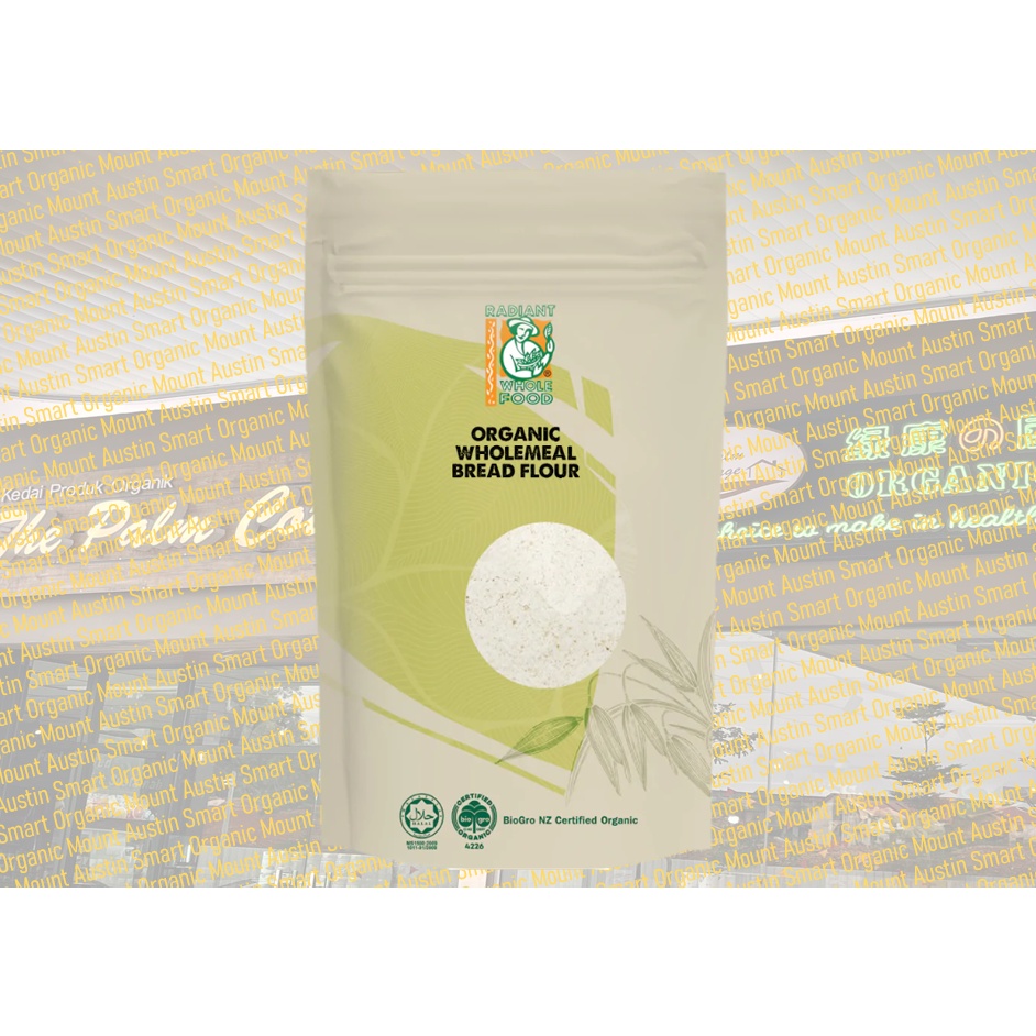 Radiant Organic Wholemeal Bread Flour 1kg | Shopee Malaysia