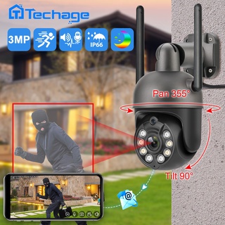 Techage 815 3MP PTZ WIFI IP Camera Two Way Audio Outdoor AI Wireless ...