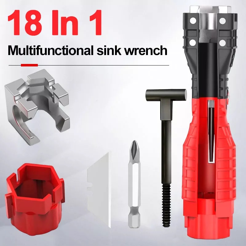 Multifunctional Water Supply Wire Wrench New Version Plumbing Faucet ...