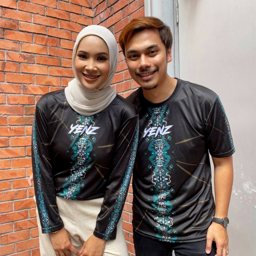 2022 T-SHIRT BAJU COUPLE YENZ EXCLUSIVE SHORT SLEEVE & LONG SLEEVE READY STOCK (COUPLE SET ...