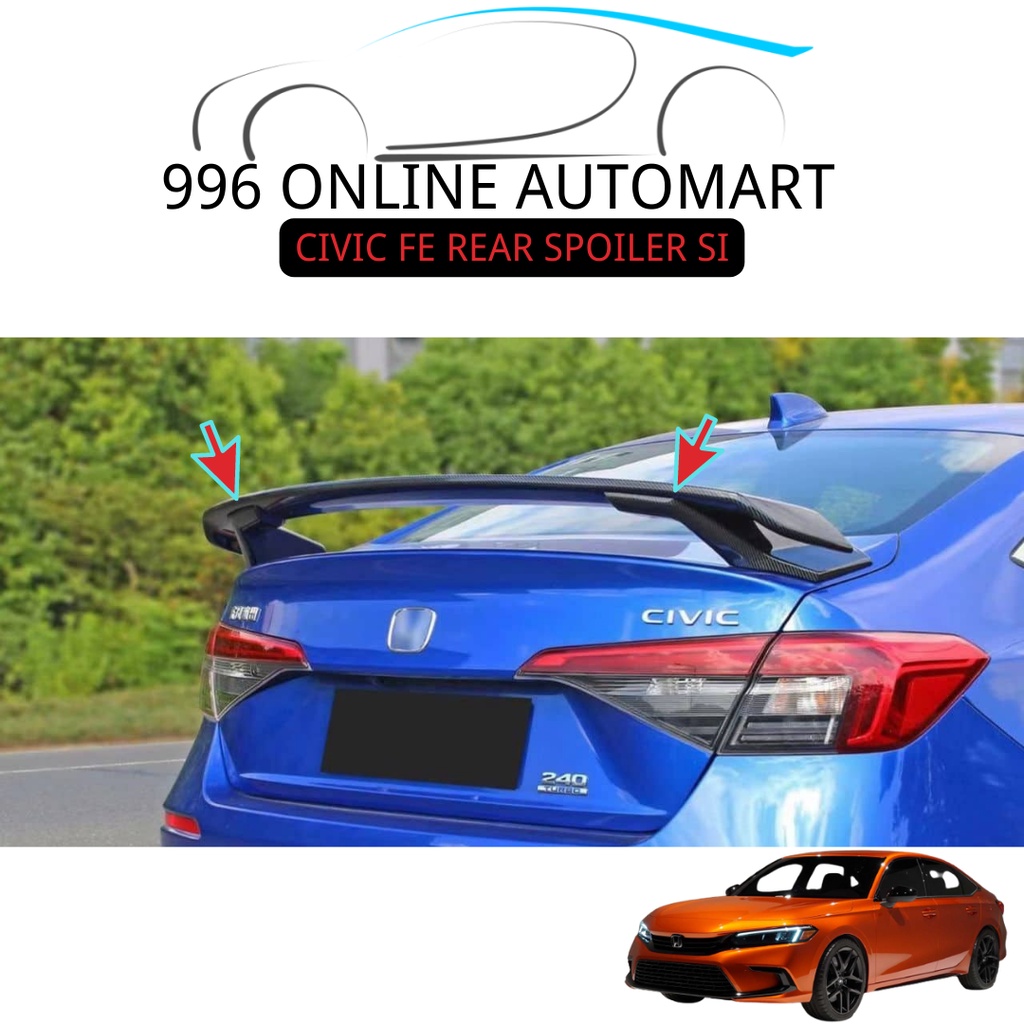 CIVIC FE 2022 REAR SPOILER SI / 2022 REAR SPOILER SI DESIGN GLOSSY ...