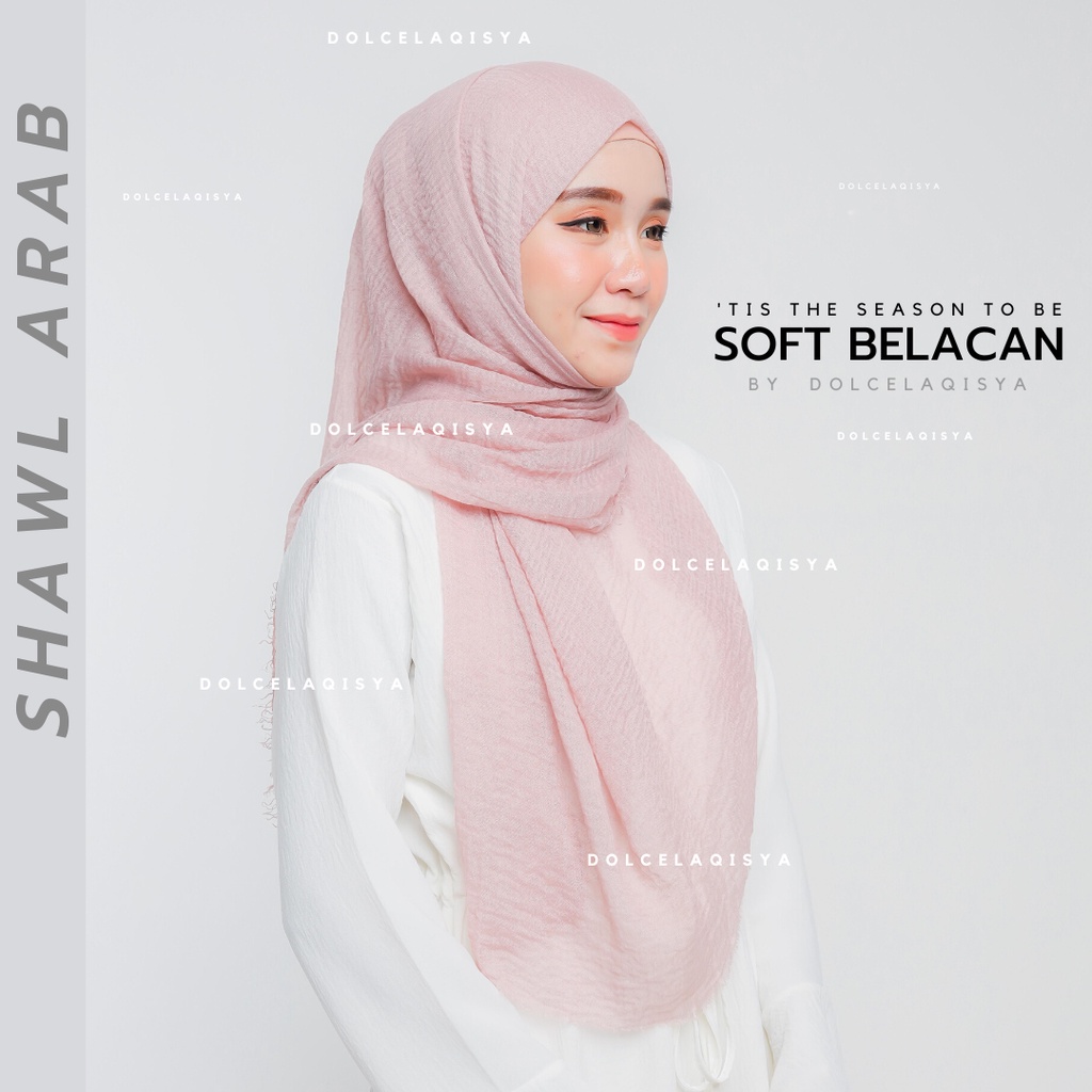 Shawl Arab (Beli4 Free1 Gift) Shawl Lazy Shawl Crumple Shawl Fringe ...