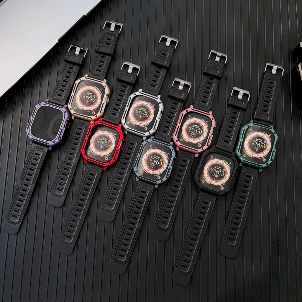 2 in 1 Smart Watch Strap and Watch Case Suitable for Apple Watch Series ...