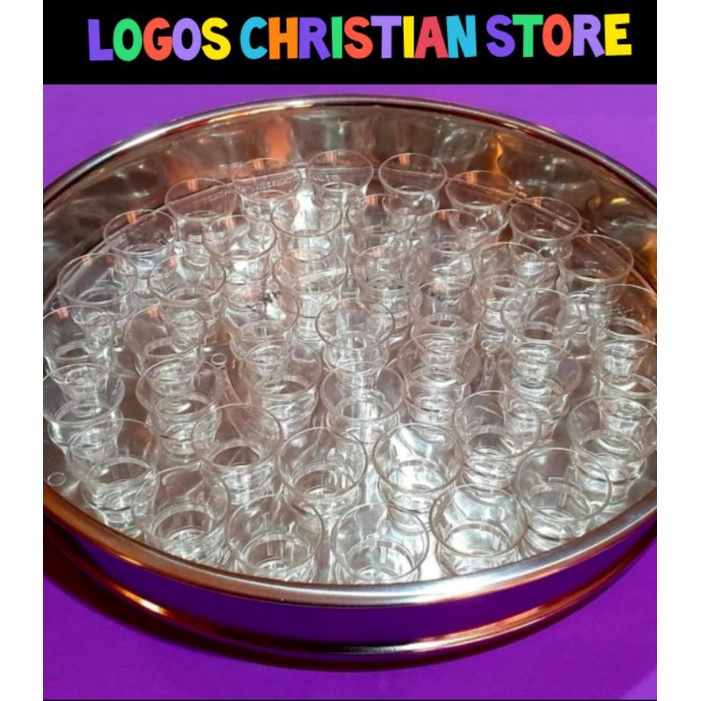 Traditional Holy Communion Trays Contains 42 (Coasters + 42 Cups + Box ...