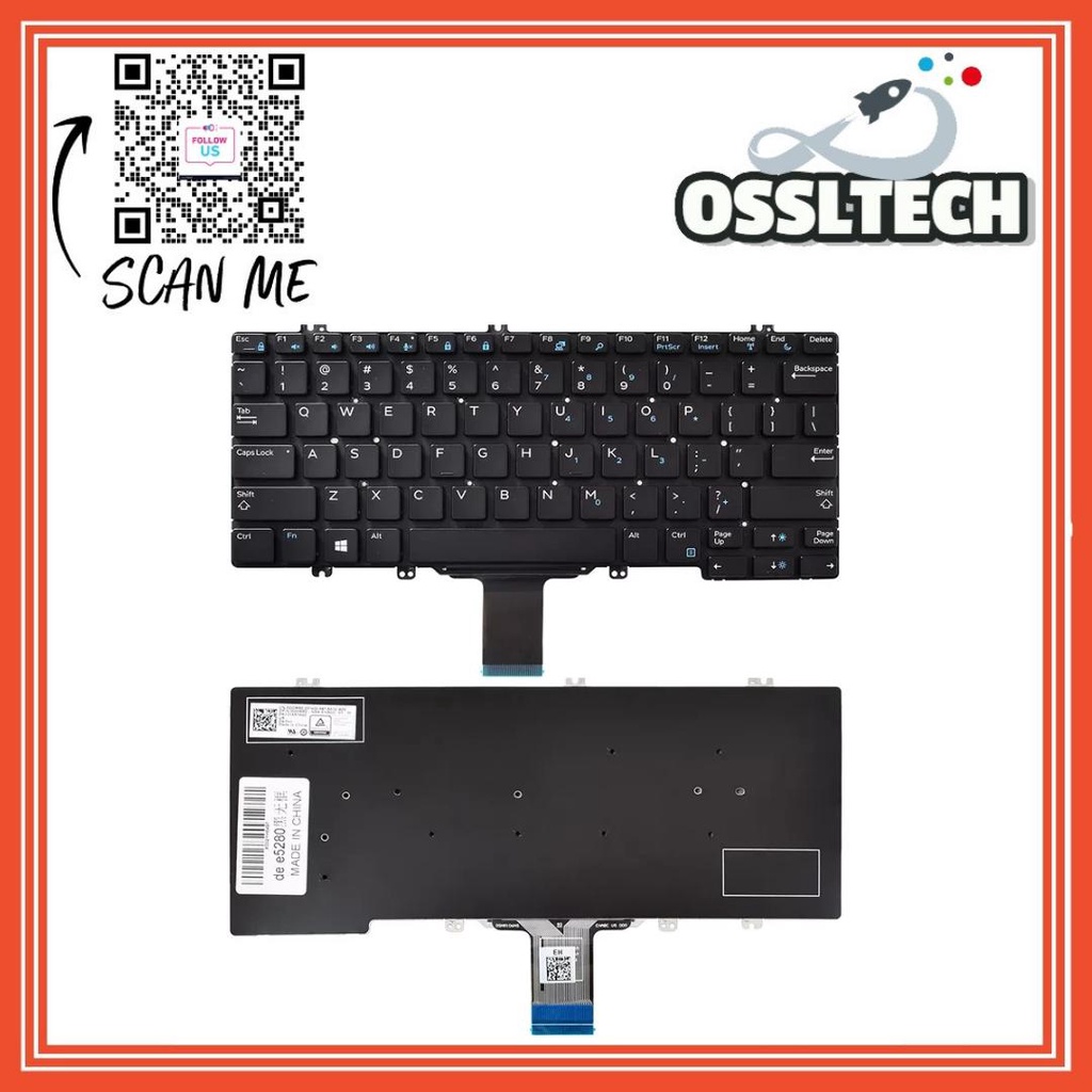 DELL Latitude E7290 E5280 5288 5289 7280 7290 7380 Laptop Keyboard US ...