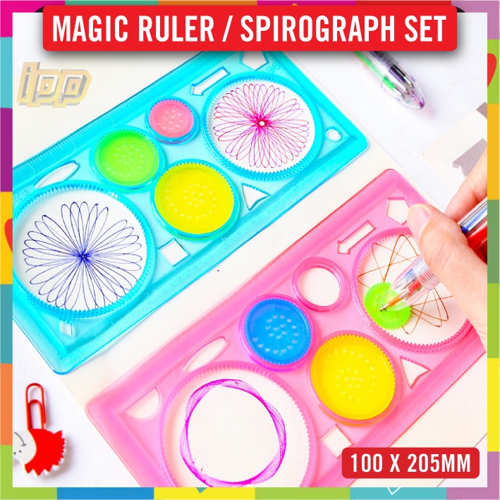 Magic Stencil Ruler / Aircraft Stencil Ruler / Spirograph Set / Design ...
