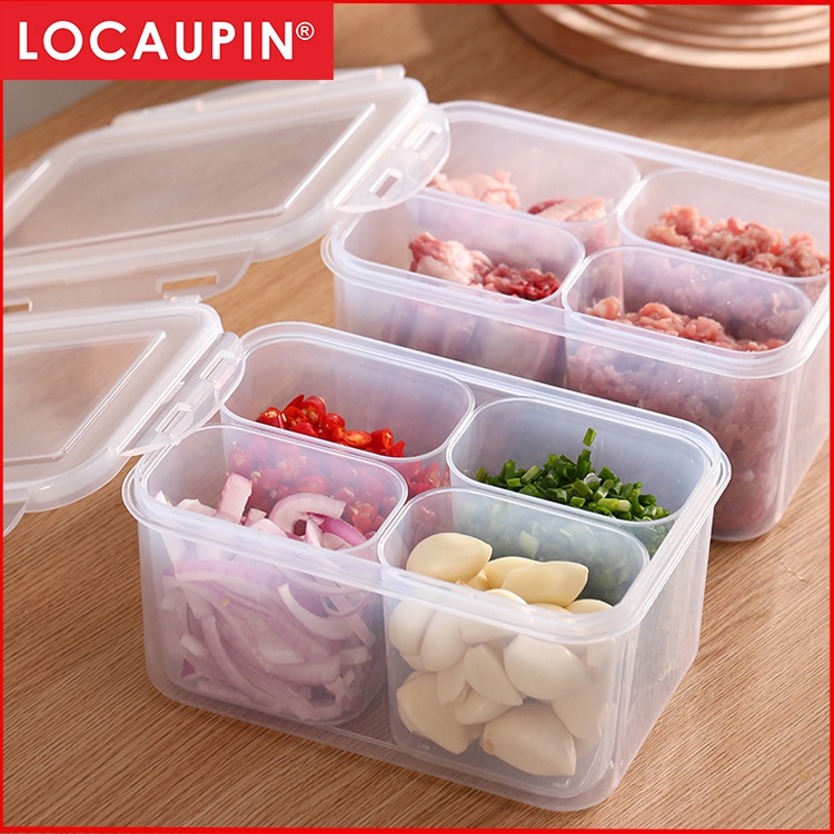 Locaupin Food Storage Containers Stackable Refrigerator Organizer Bins ...