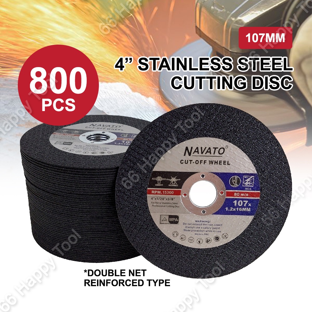800pcs 4" Stainless Steel Cutting Disc Ready Stock 4 Inch 107mm Double ...