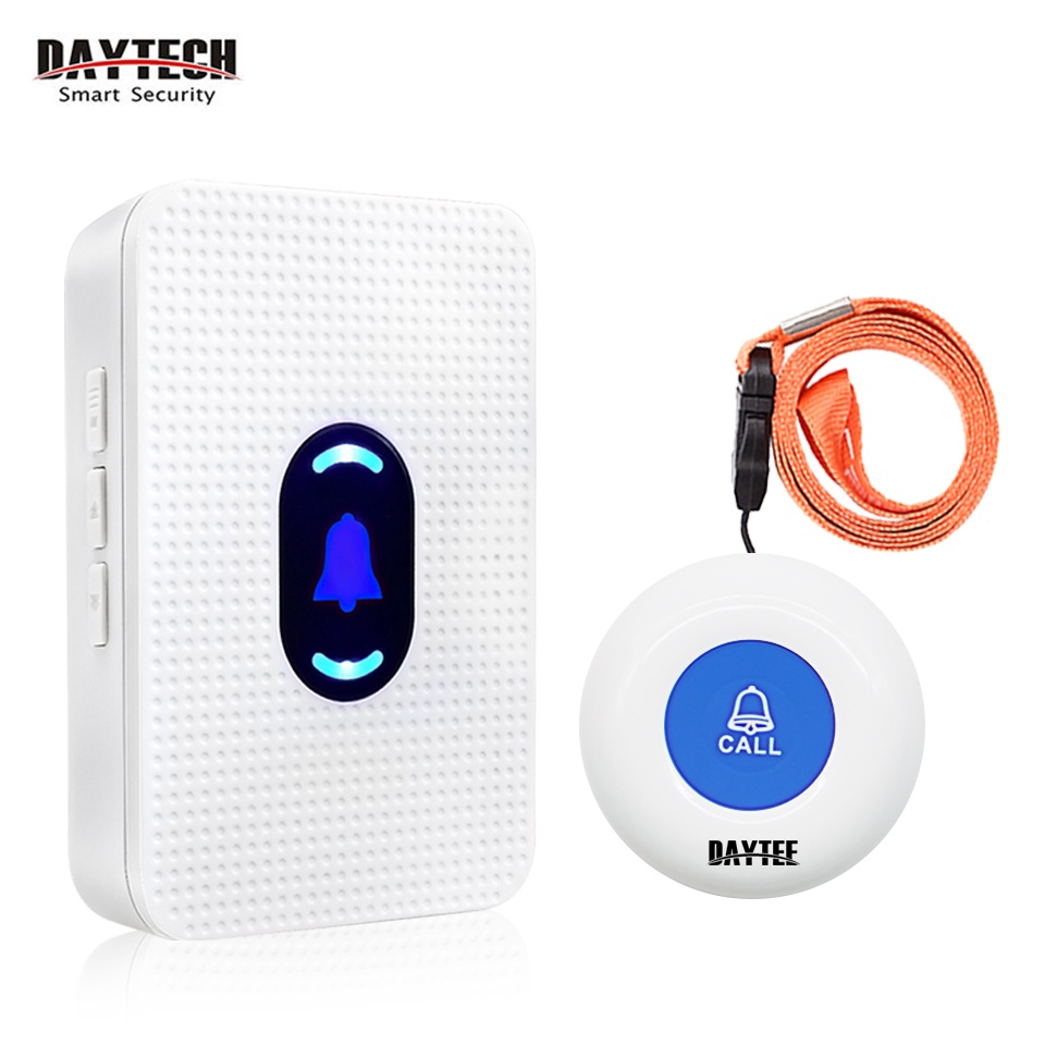 Daytech Wireless Caregiver Pager For Elderly Pregnant Alarm Emergency Home Alarm Bell Nurse ...