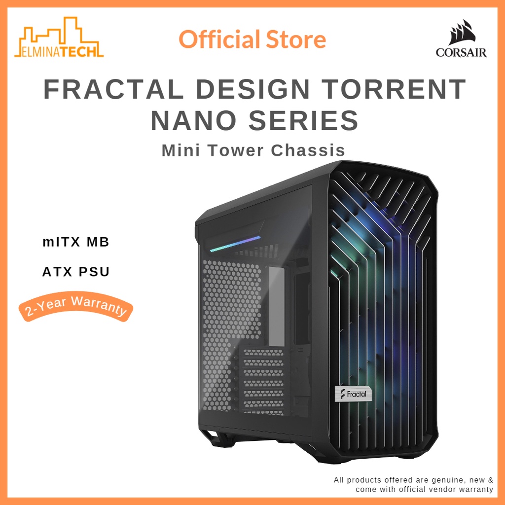 Fractal Design Torrent Nano RGB Mini Tower Case | Shopee Malaysia