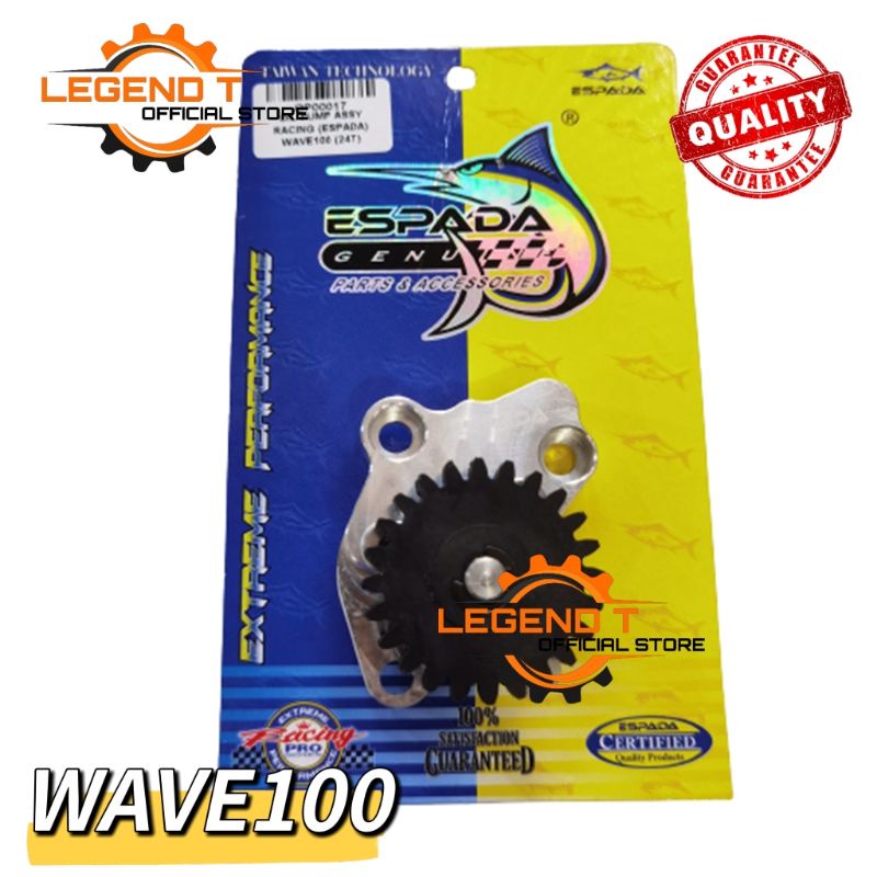 ESPADA OIL PUMP RACING WAVE100 / EX5 DREAM 24T RACING OIL PUMP (LEGEND ...