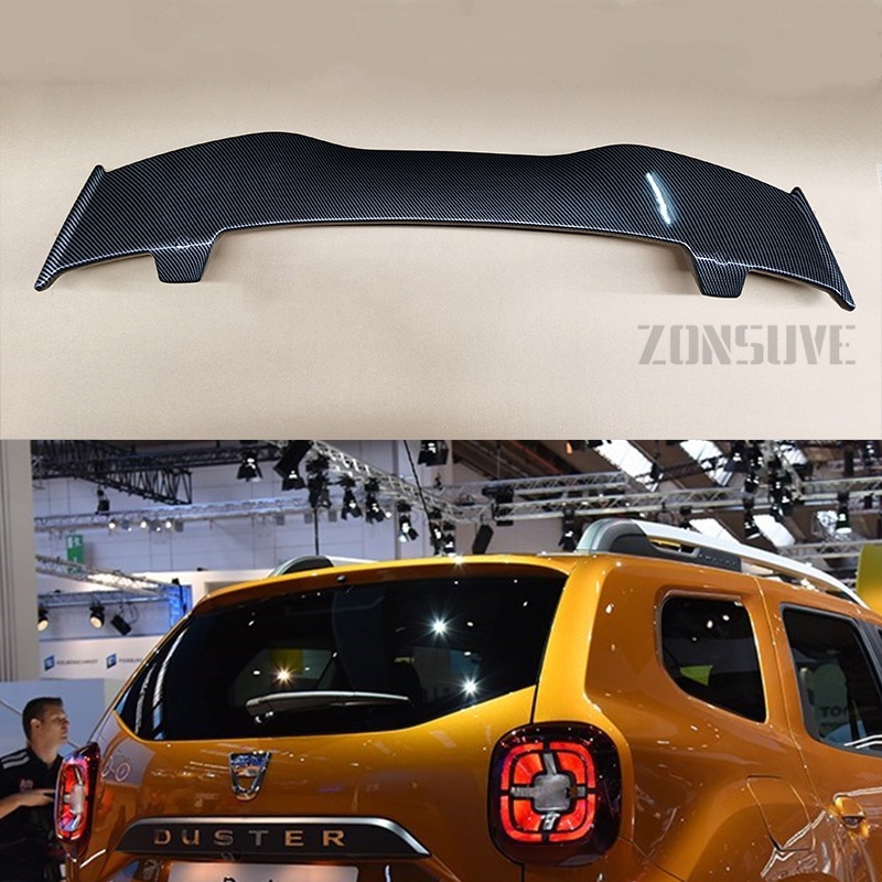 Use For Dacia Duster 2018-2020 Spoiler ABS Plastic Carbon Fiber Look ...