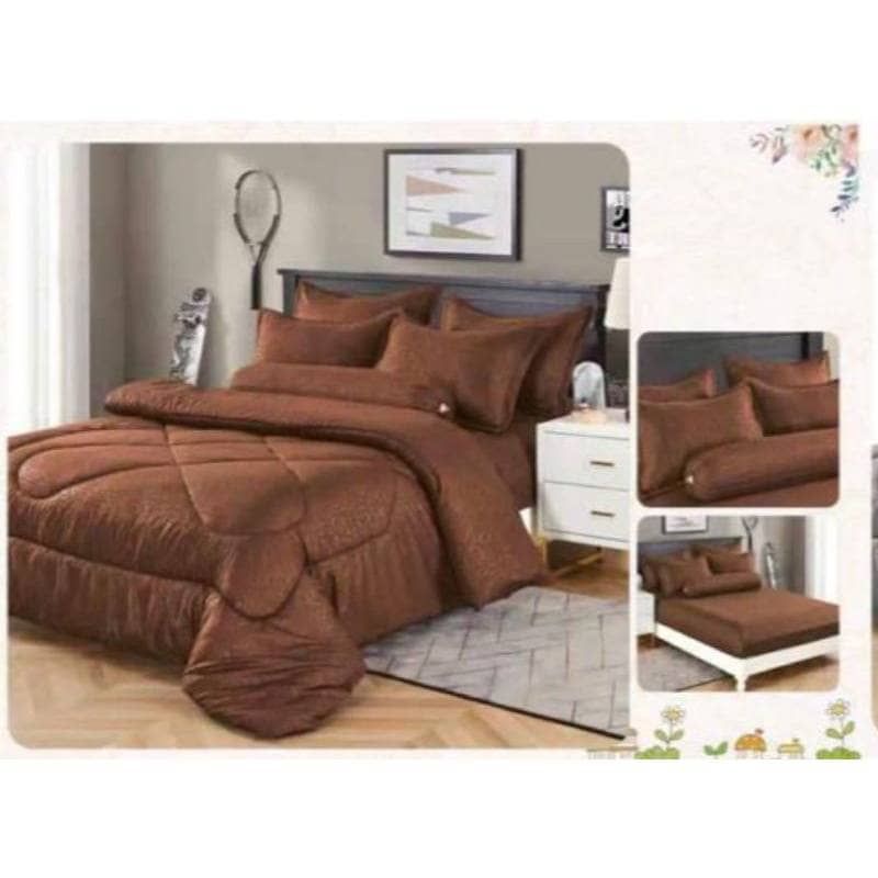 💫💥PROMOSI💥TOTO 7PCS SET COMFORTER 7 IN 1 QUEEN SIZE💥💫 plain colour ...