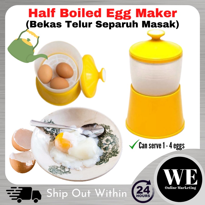 🇲🇾 Half Boiled Egg Maker - Bekas Rebus Telur Separuh Masak Sarapan Egg Cooker Semi Cook Half ...
