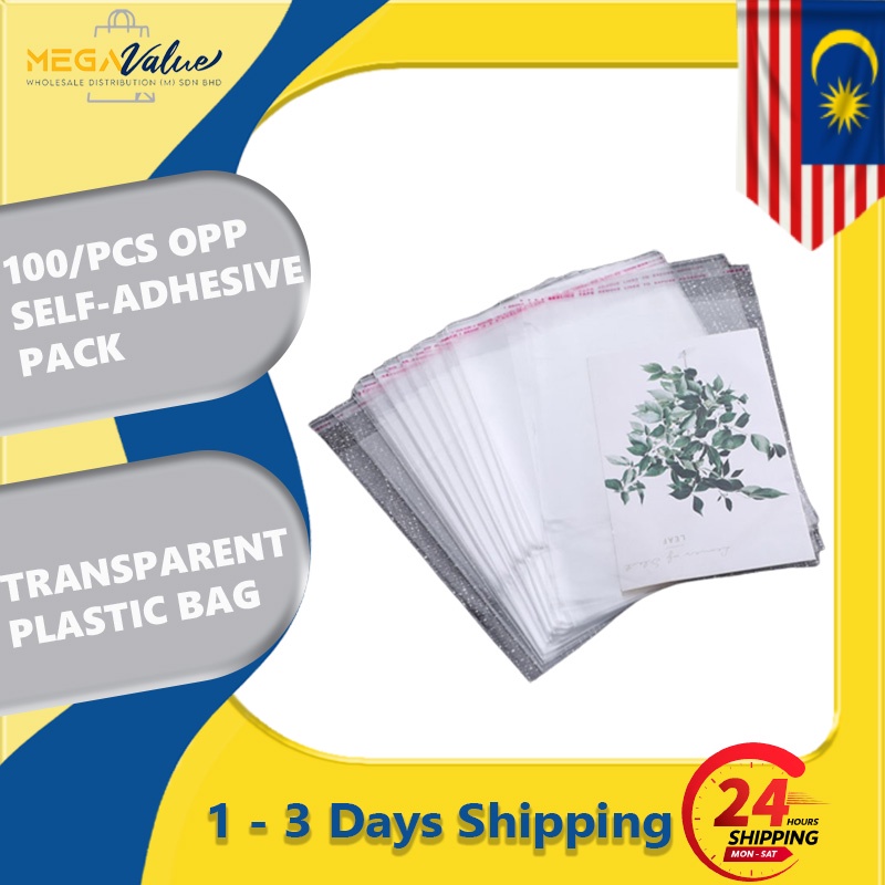 READY STOCK | Opp Self-Adhesive Bag Packing Bag Transparent Bag ...