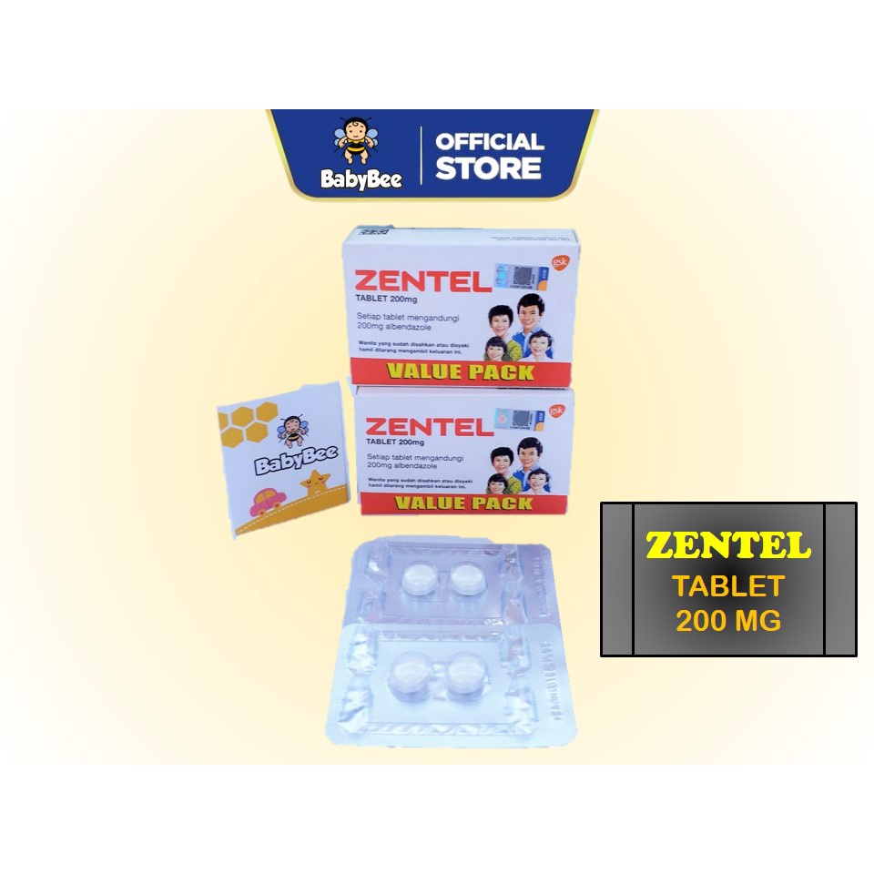 Zentel Tablet (200mg/4s) | Shopee Malaysia