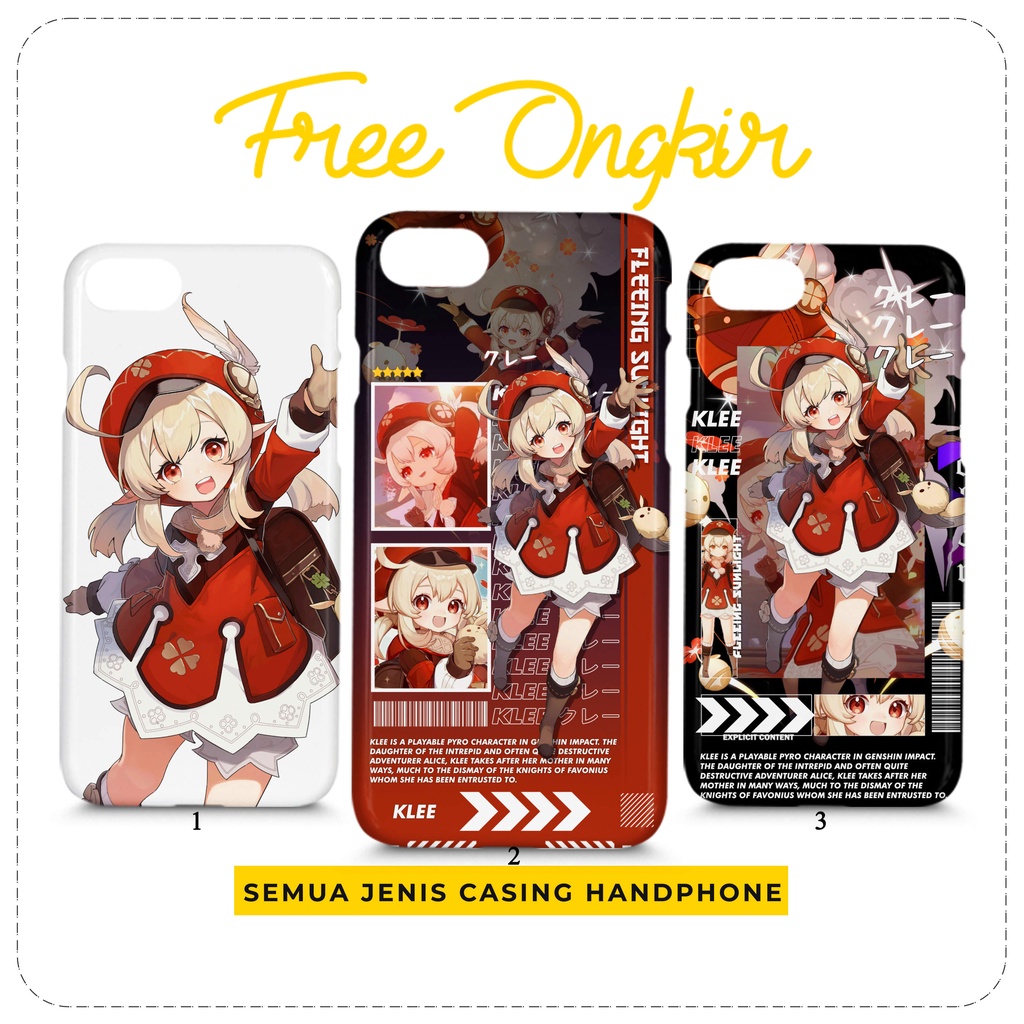 Case Genshin Impact Klee Custom Casing HP All Type | Shopee Malaysia