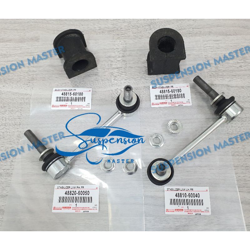 4 IN 1 SET - FRONT STABILIZER LINK/BUSH(29MM) -TOYOTA PRADO RZJ120 ...