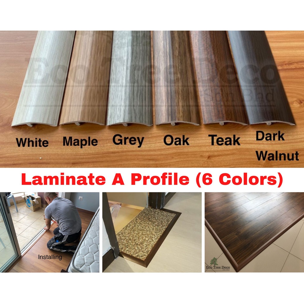 Laminate Floor PVC A Profile Laminate Floor Aqua Floor 8mm Lantai Papan ...