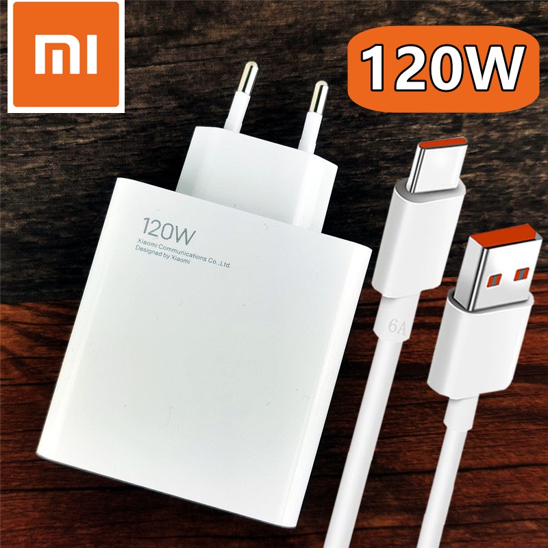 EU Original Xiaomi Charger 120W Fast Charger Quick Charging Power ...