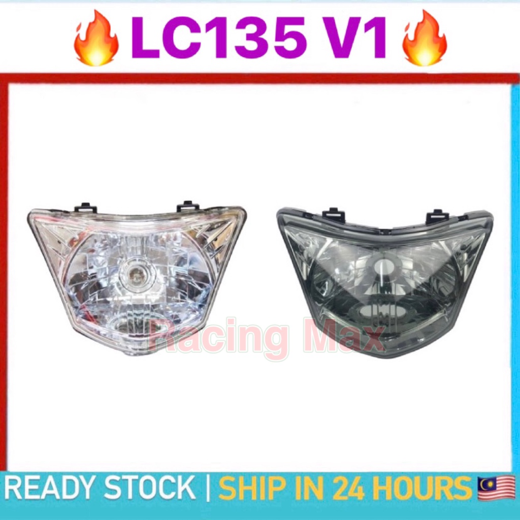 YAMAHA LC135 V1 HEAD LAMP HEADLAMP HEADLIGHT HEAD LIGHT FRONT LAMPU DEPAN LAMPU BESAR LC 135 V1 ...