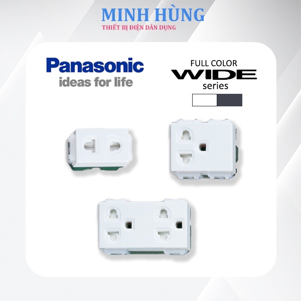 Panasonic socket with WIDE screen - single socket, 3-prong single ...