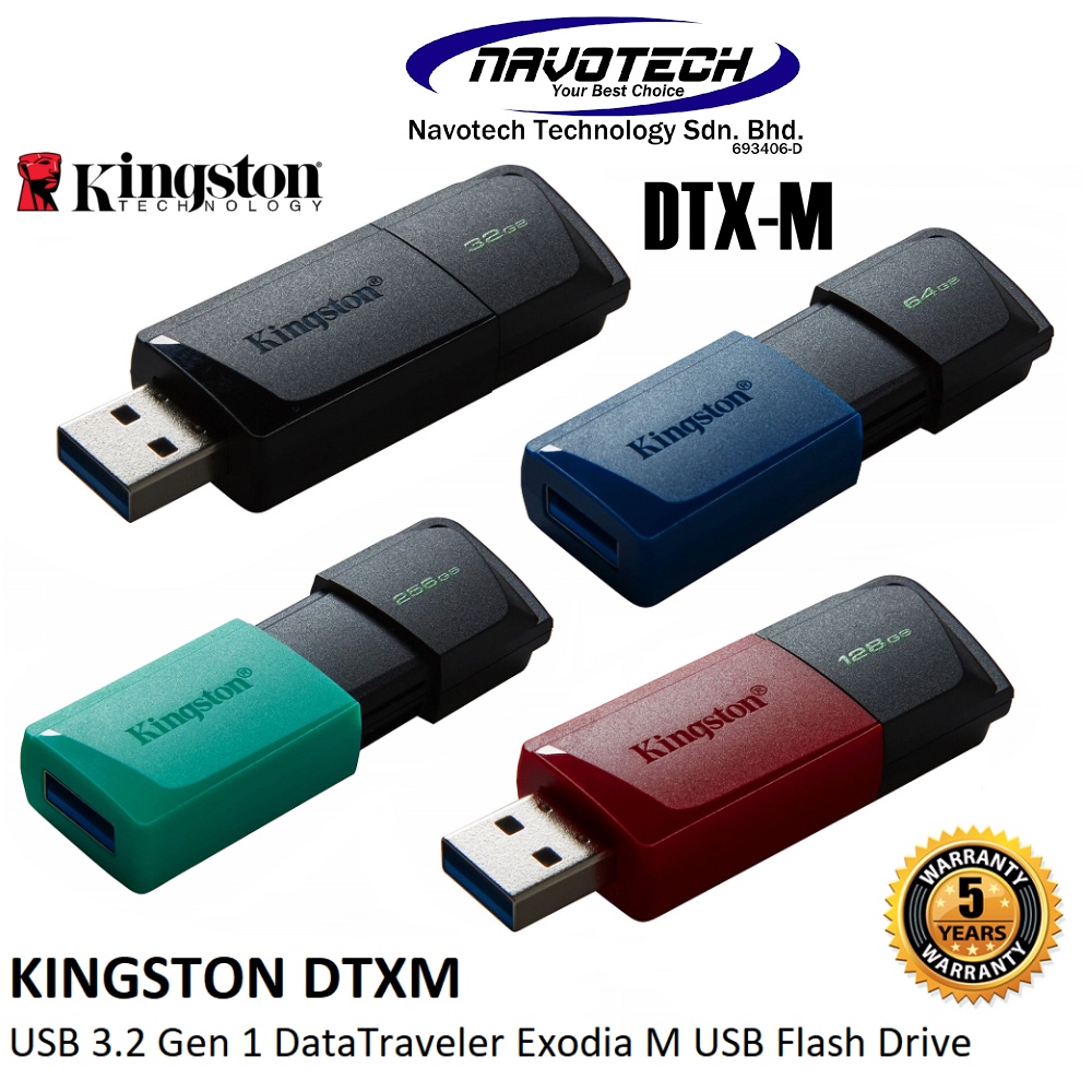 Kingston DTXM DTI G4 / DT100G3 / DTX / SWIVL USB Flash Drive/Pendrive (16GB/32GB/64GB/128GB ...