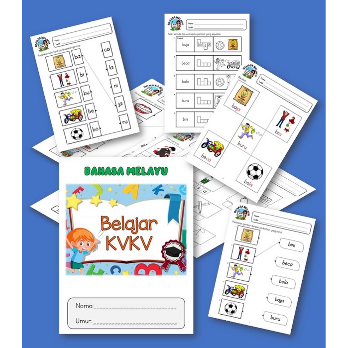 Buku Bacaan dan Latihan Suku Kata (KVKV) - softcopy/print sendiri | Shopee Malaysia