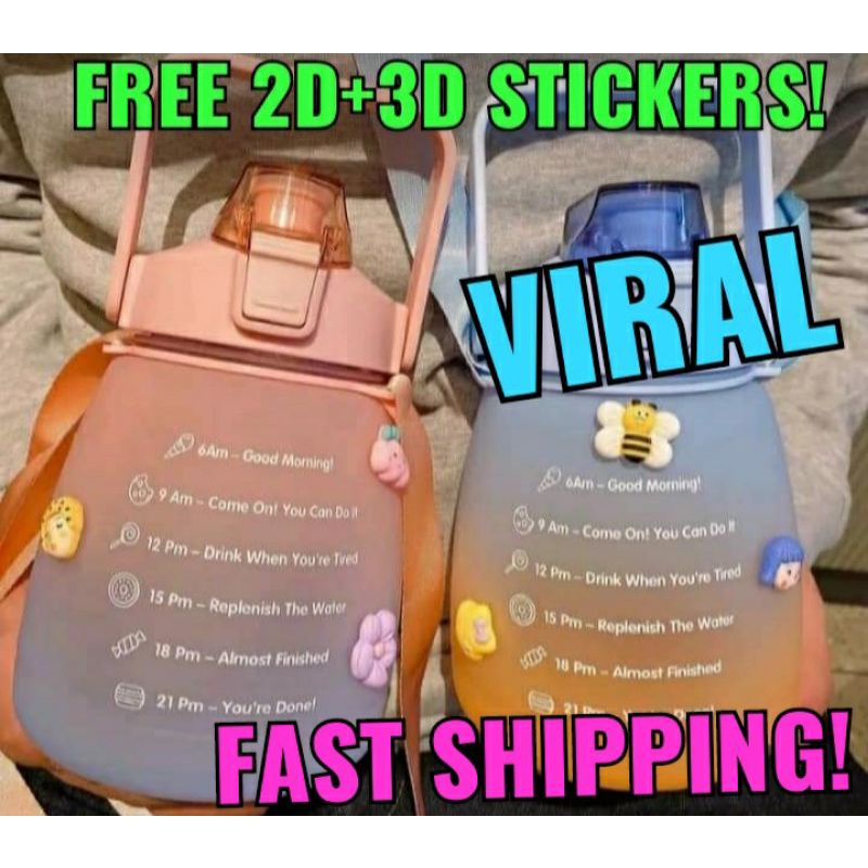 SCHOOL WATER BOTTLE.KIDS VIRAL TIKTOK.BOTOL AIR VIRAL SEKOLAH | Shopee ...