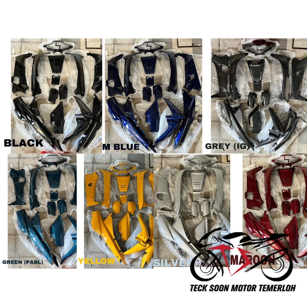 CoverSet Cover Set (HLD) Honda Wave100 Wave 100 full set w100 TBM ...