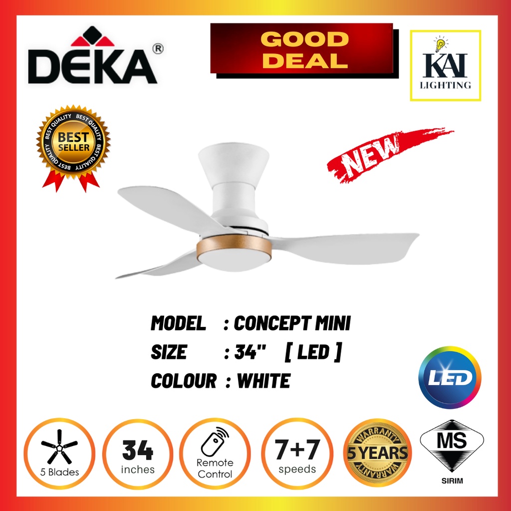 Deka Concept Mini 22'', Mini 34” & Concept 42'' DC motor 7 Speed ...