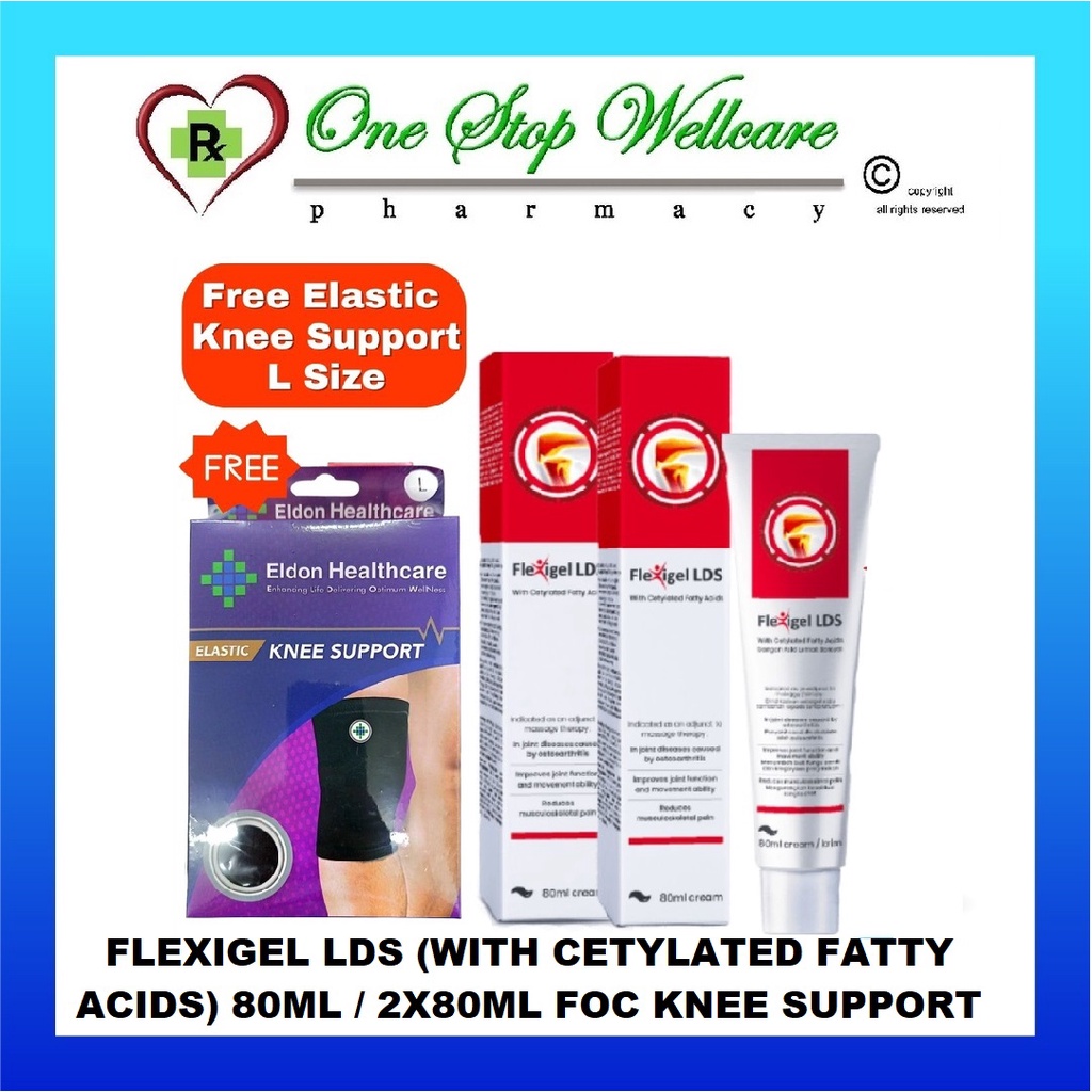 FLEXIGEL LDS (WITH CETYLATED FATTY ACIDS) 80ML / 2X80ML FOC KNEE ...