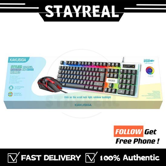 Kakusiga KSC-734 Stylish Colorful Keyboard And Mouse Combo Set | Shopee ...