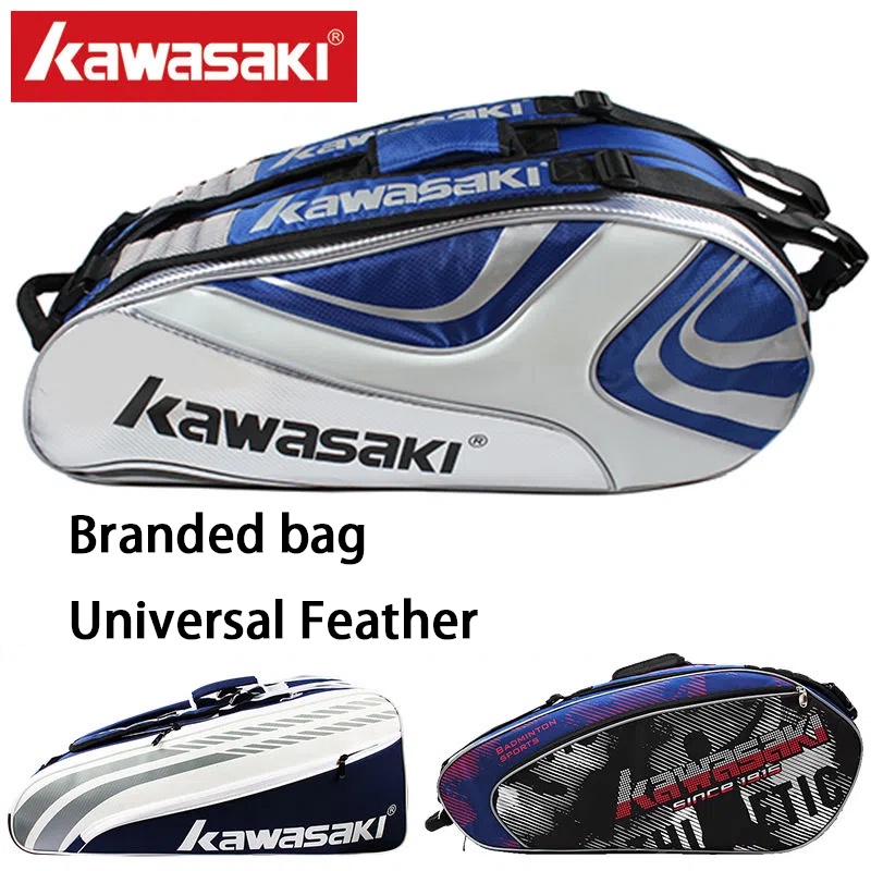 Beg badminton Kawasaki beg galas lelaki dan wanita 6 pek raket tenis ...