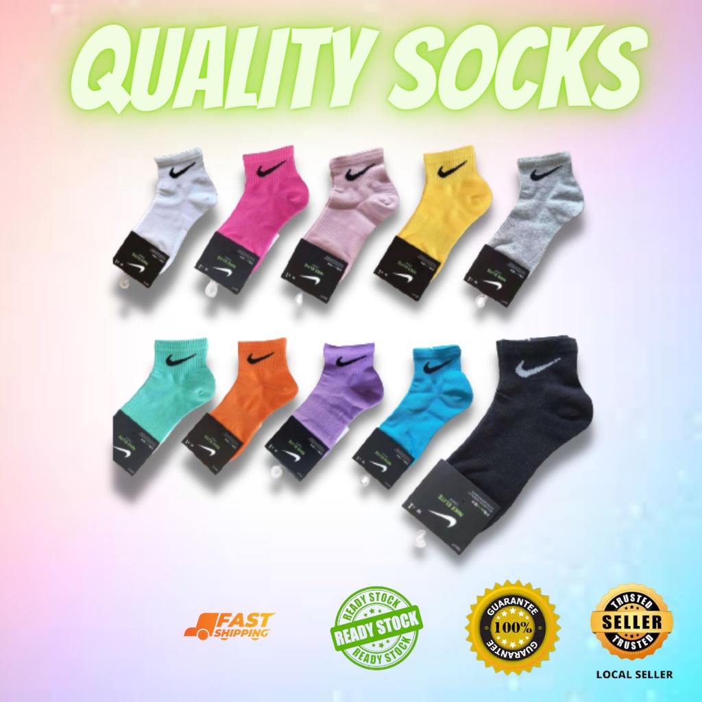 Sarung Kaki Jenama Braded Short Scoks Logo Nike Ankle Scoks Sport Socks ...