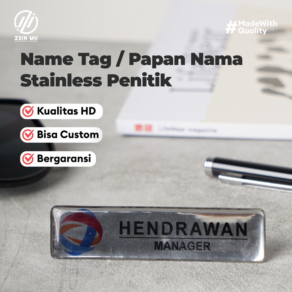 Name Tag / Stainless Steel Name Plate | Shopee Malaysia