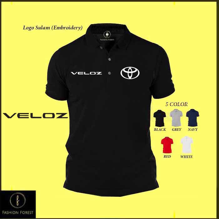 Polo T Shirt Toyota VELOZ 2023 Logo Embroidery Gazoo Racing Esport ...