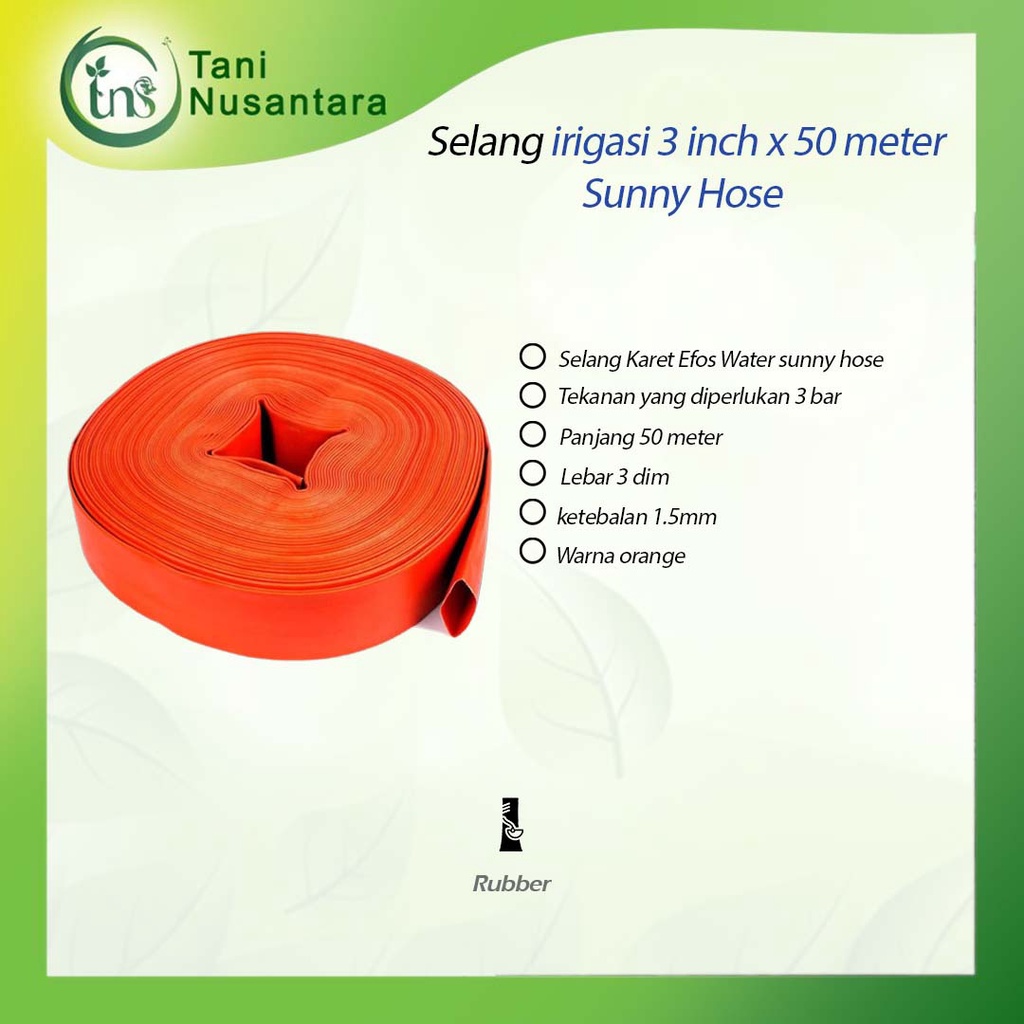 Irrigation HOSE | Sunny HOSE 3 INCH ORANGE | Pvc layflat water hose ...