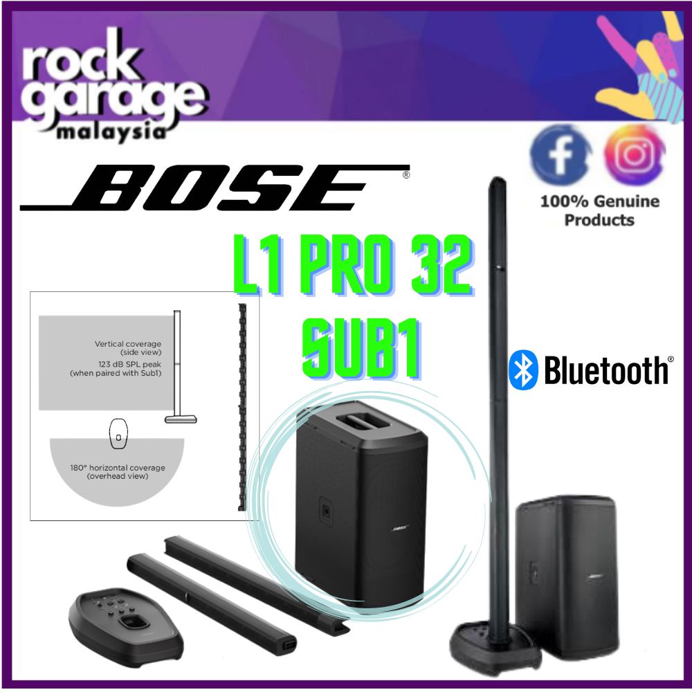 Bose L1 Pro 32 Portable PA System With B10 Sub1 Bass Module ( L1Pro32 ...