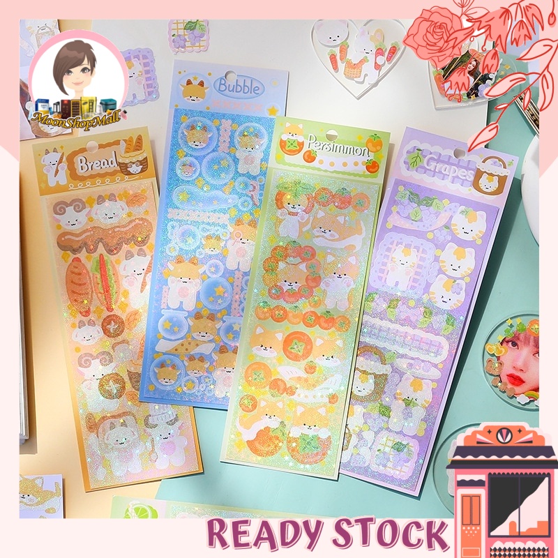 Washi stickers cute cartoon washi stickers pvc sticker diary hand ...