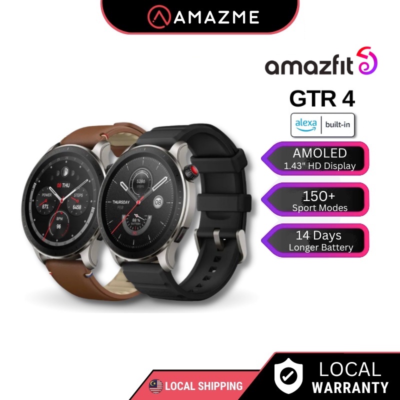 Amazfit GTR 4 Smartwatch (1.43") A2166 | Shopee Malaysia